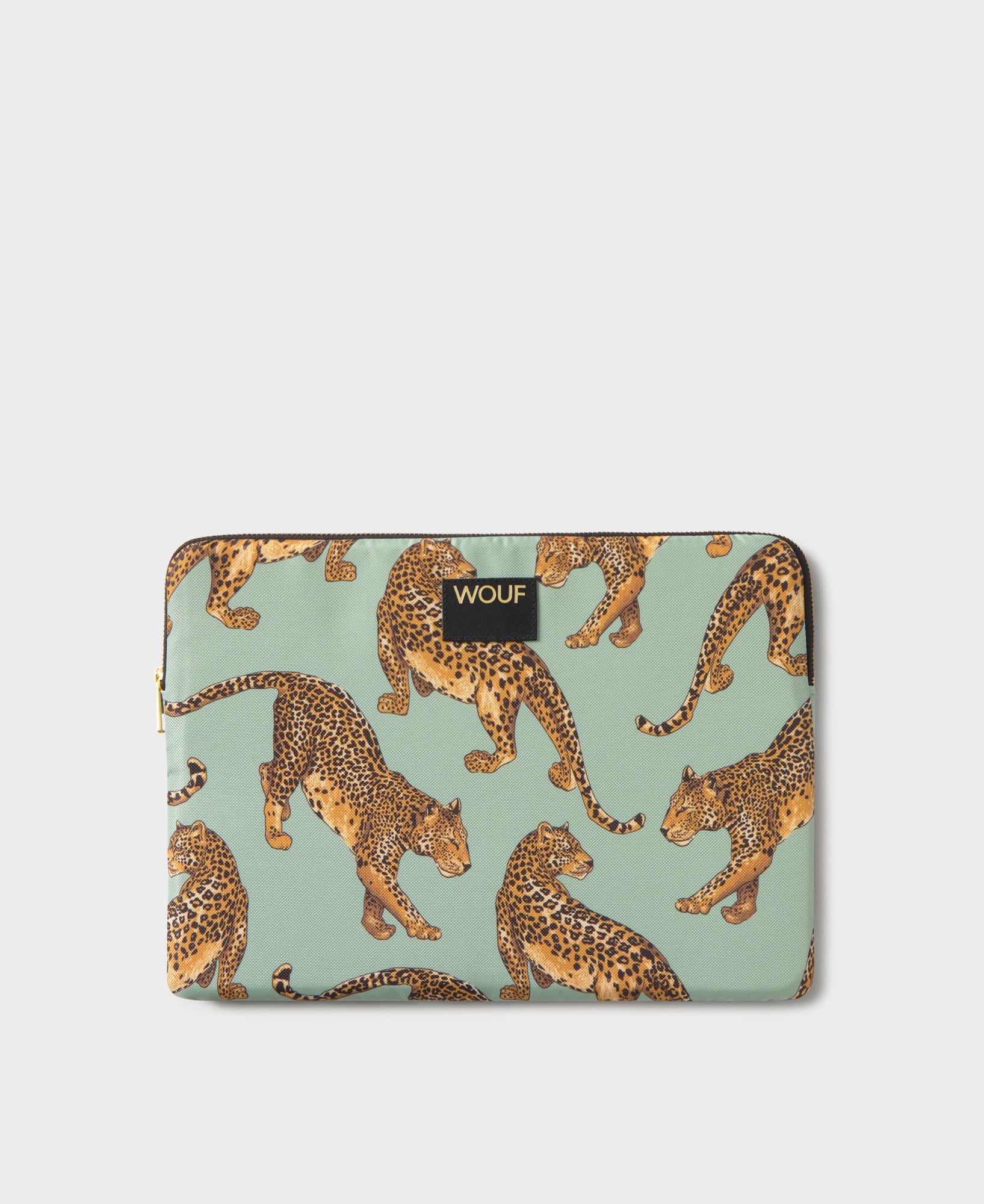 Emerald Leopard Laptop Sleeve 13 & 14 – WOUF