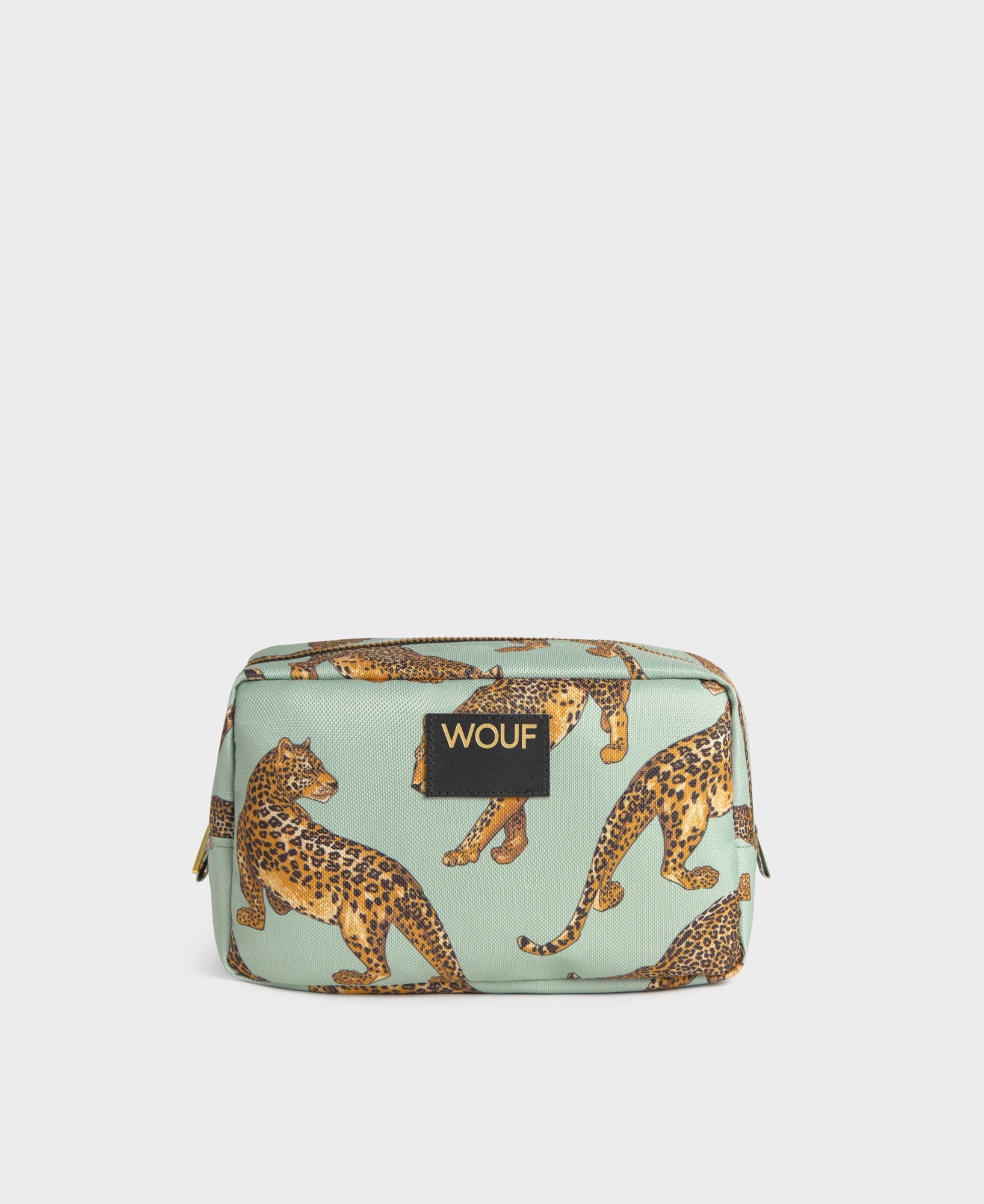 Emerald Leopard Toiletry Bag – WOUF