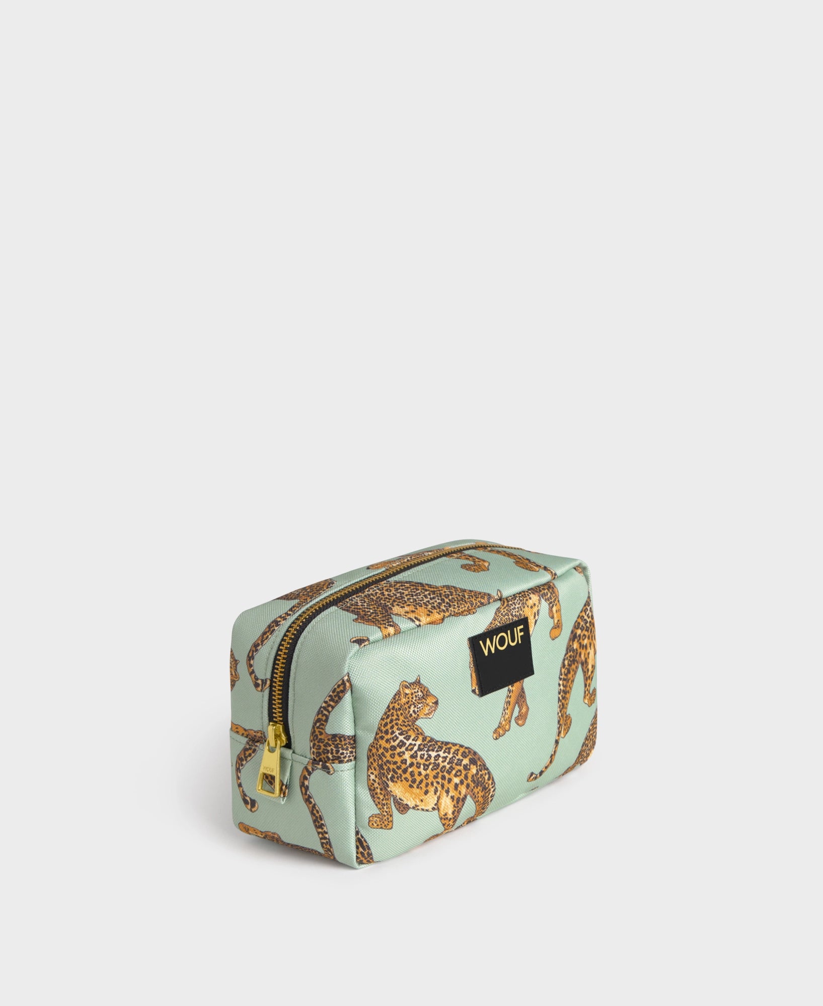 Emerald Leopard Toiletry Bag – WOUF