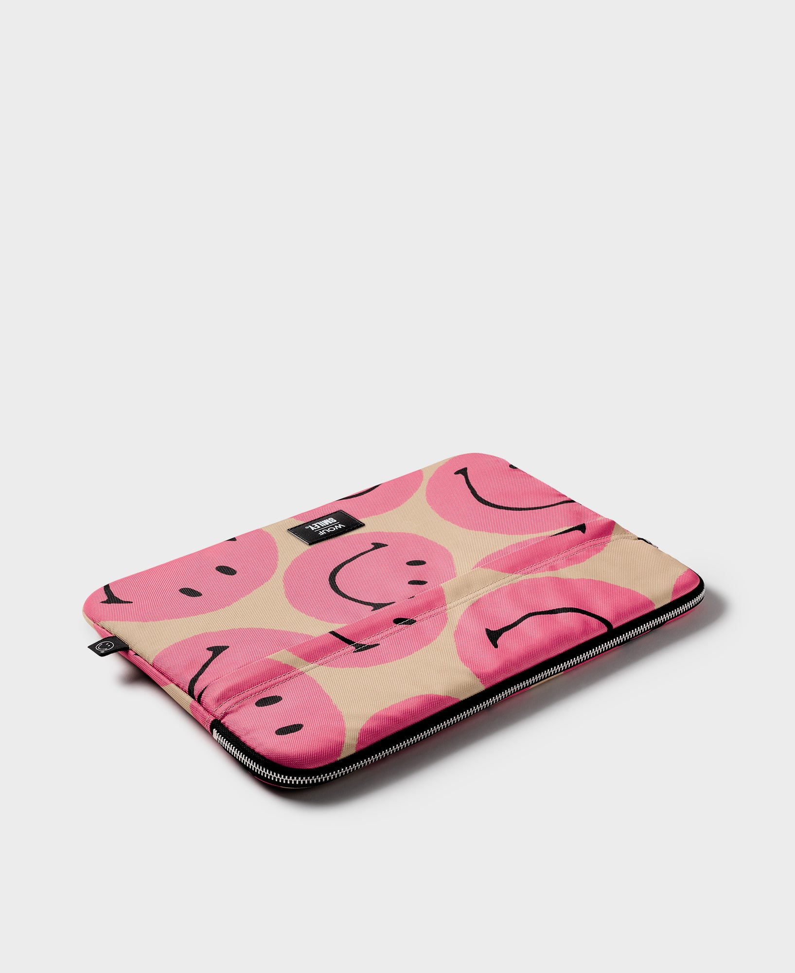 Smiley Pink Laptop Sleeve 13 14 WOUF