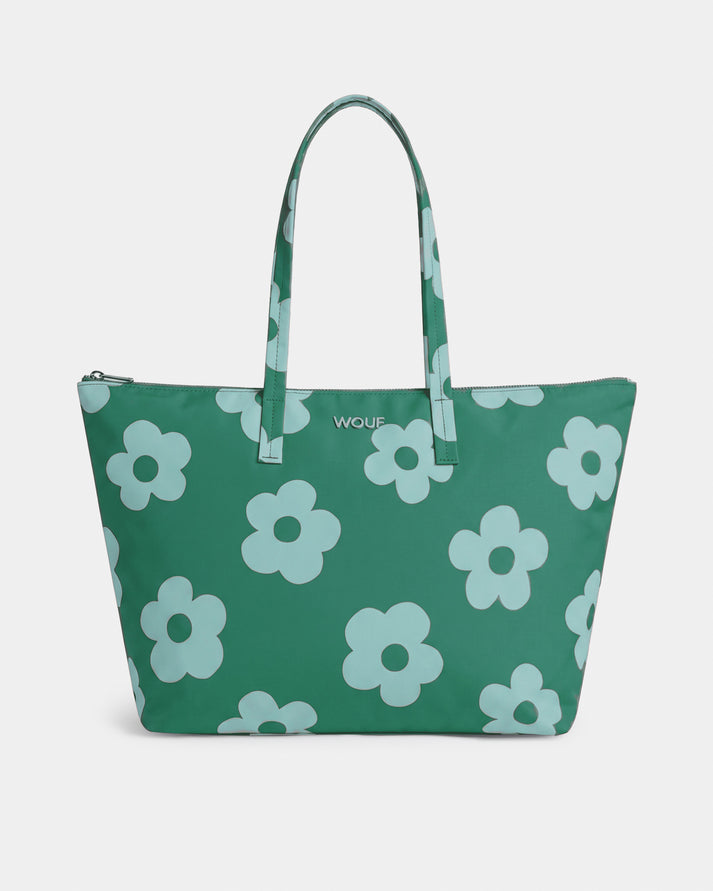 Green Daisy Shopper Bag – WOUF